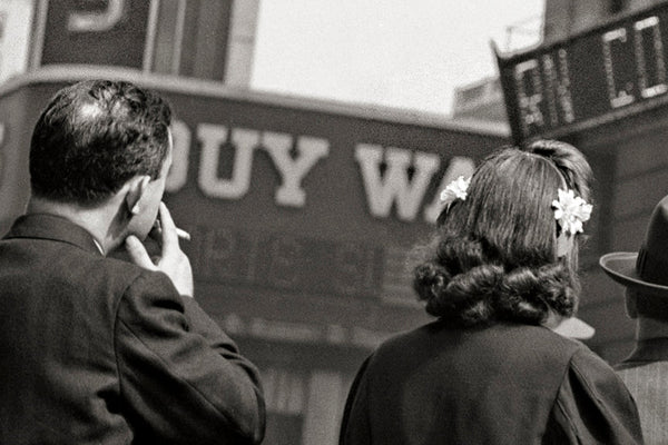 Times Square, New York City, D-Day, June 6, 1944 - Historical Pix